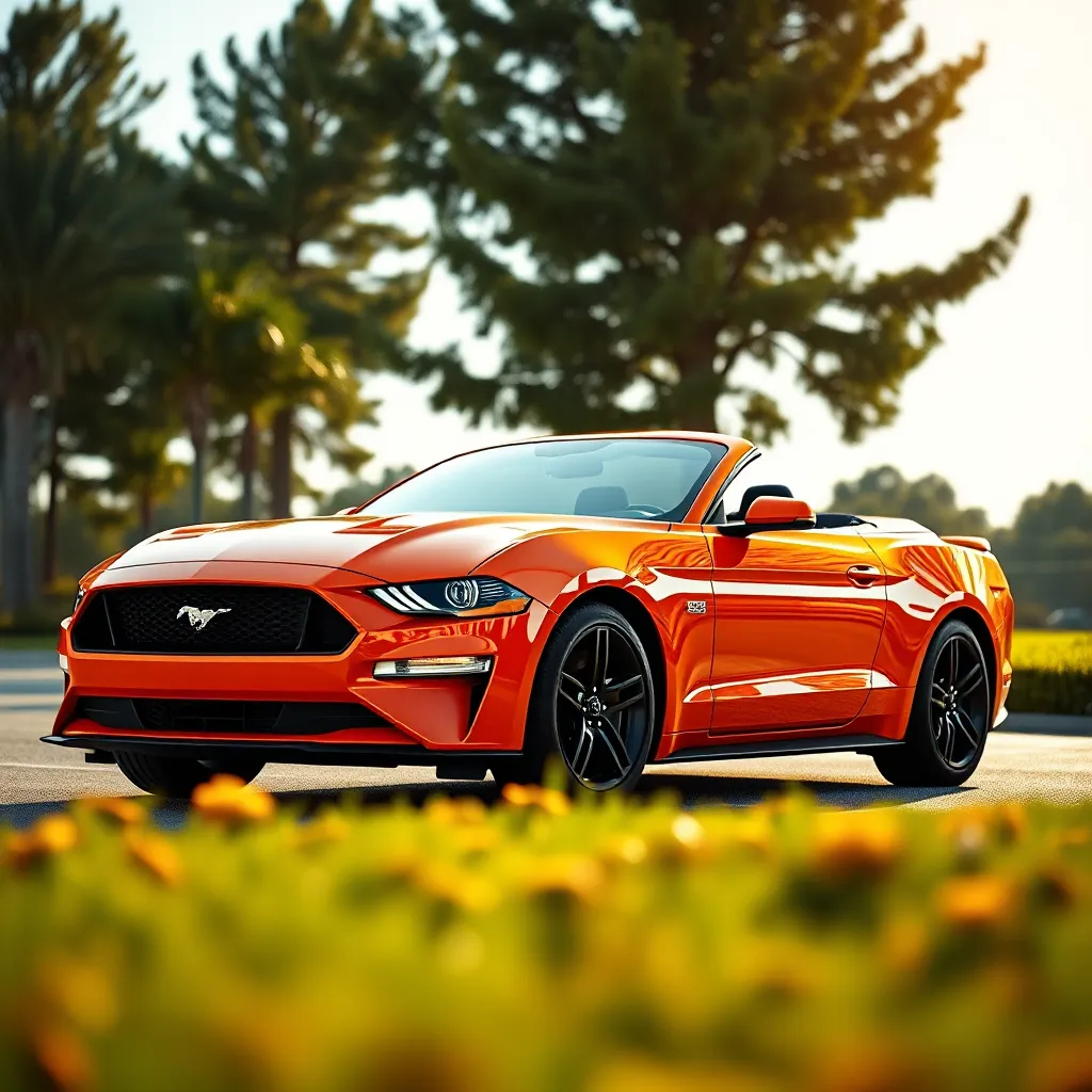 Exploring the Orange Mustang GT Convertible Features